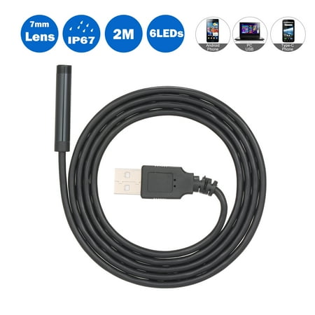 7MM Camera 6 LED Lens Mini Camcorders IP67 Waterproof Inspection ...