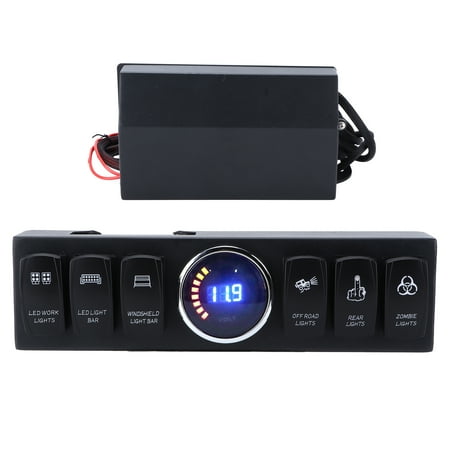 6 Gang Rocker Switch Panel, Stable Current Flame Retardant Voltage ...