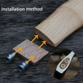 20 Pcs Safety Round Handle Wedges, Wood & Metal Wedges Handle Metal ...