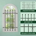 Grisham Spear Point Window Bar Guard,Security Bars for Windows Prevent Burglary(36x36, Black ...