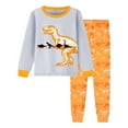 Boys Outfits Dinosaur Pattern Long Sleeve Sweatshirt Joggers Casual ...