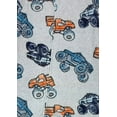 Carter's Boy's Gray Monster Truck Print Fleece Footed Pajama Sleeper ...