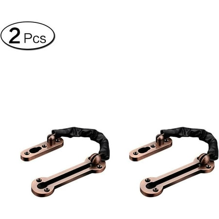 2Pcs Thick Sliding Door Chains Bolt Lock Latches Security Guard Safety ...