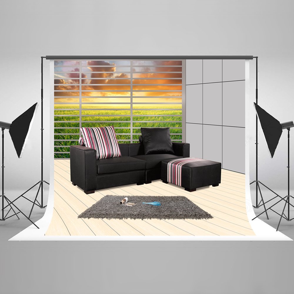 MOHome Indoors Photography Backdrops Wood Floor Backgrounds Brick Wall ...