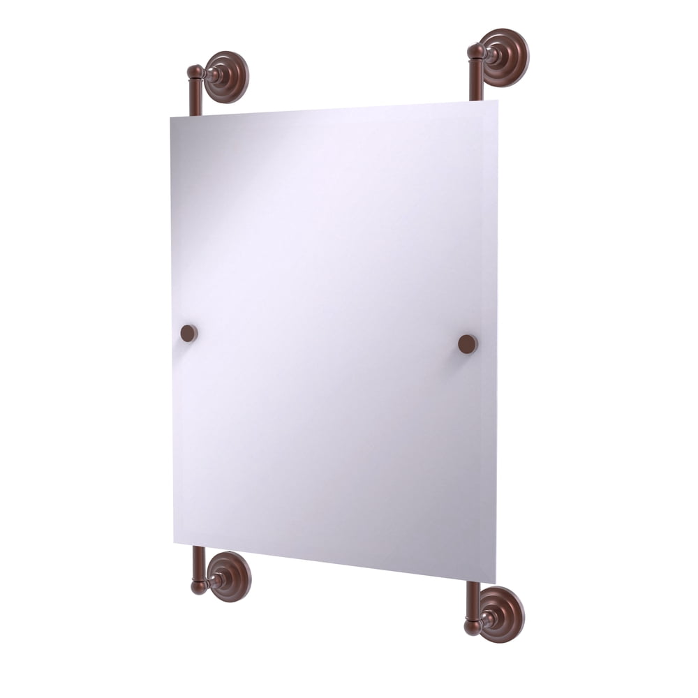 Que New Collection Rectangular Frameless Rail Mounted Mirror - Walmart ...