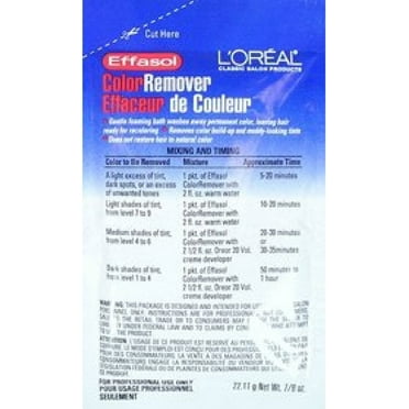 L'Oreal Paris Effasol Color Remover, 0.86 oz, Removes Color Build-Up ...