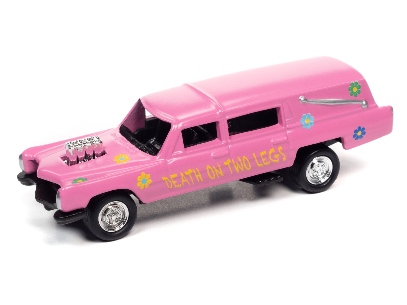 Custom Haulin' Hearse, Flat Strawberry Pink - Johnny Lightning JLSP180 ...