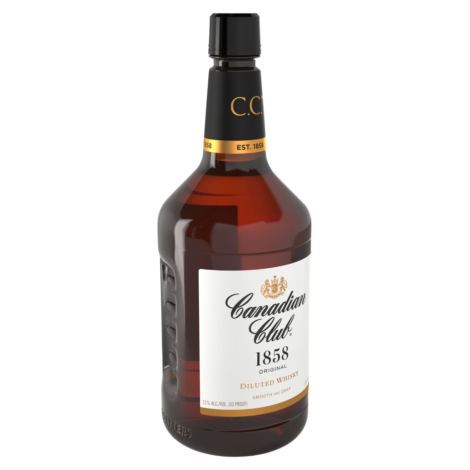 Canadian Club Diluted Whisky Premium Extra Aged, 1.75 L Plastic Bottle ...