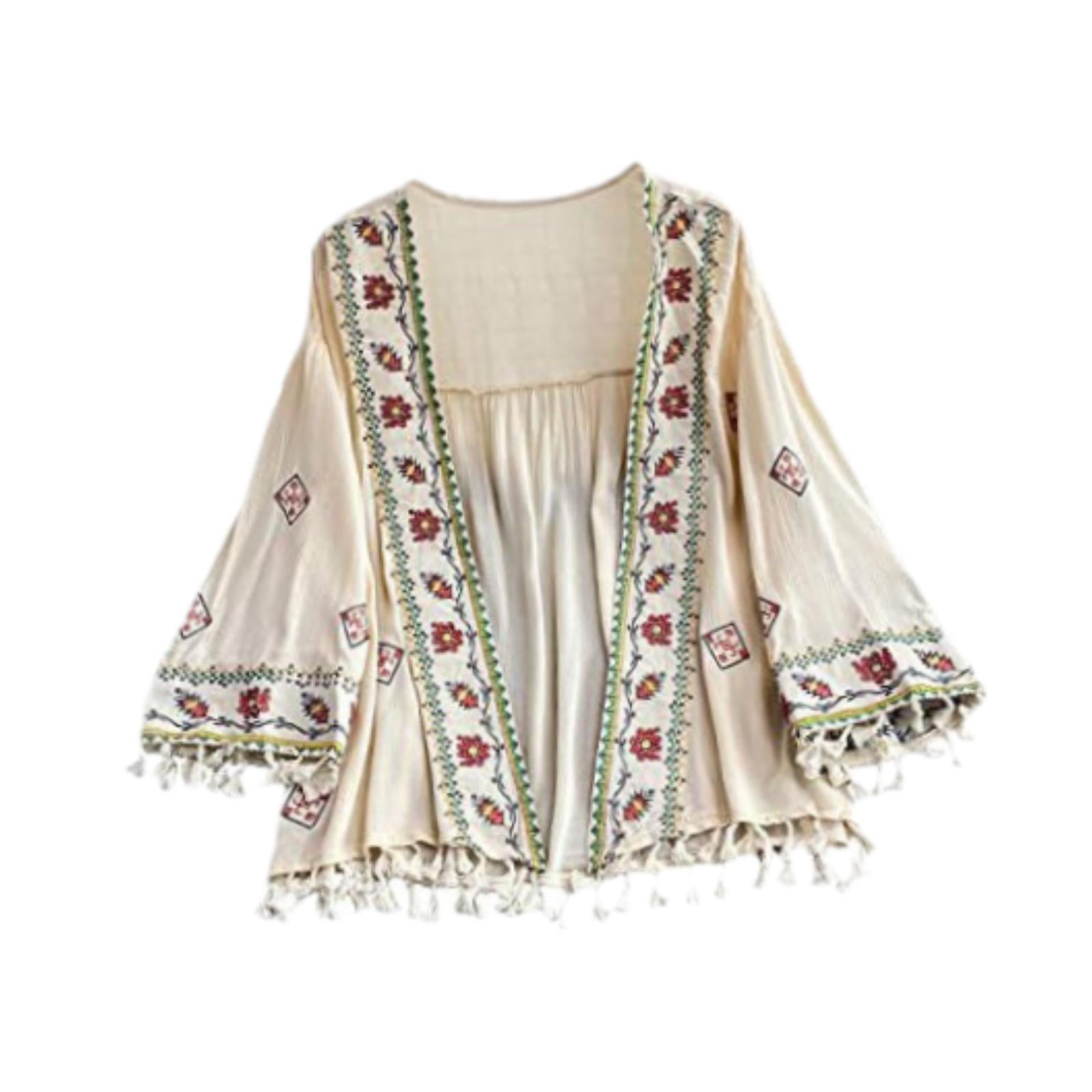 Mujeres Boho Cardigan Bohemian Femenino Kimono traje de baño para ...