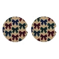 2pcs Ceramic Car Coasters Standard Size With Cork Base And Removal ...