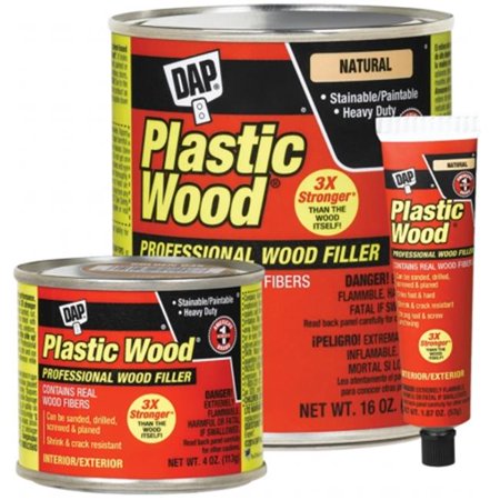 Dap 802-21502 Plastic Wood Solvent Wood Filler, Natural - 4 oz ...