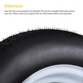 2 Pack 4.80-12 4.80x12 480-12 4.80-12 Trailer Tires with 12'' Rims, 4 ...