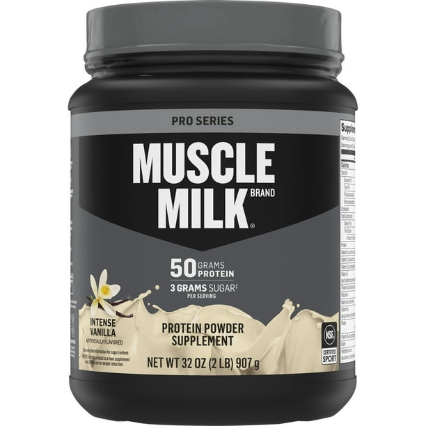 Muscle Milk Pro Series Protein Powder, Intense Vanilla, 50g Protein, 2 ...