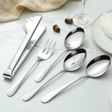 Mirdinner Serving Utensils Set, 10 Pcs Stainless Steel, Ergonomic ...