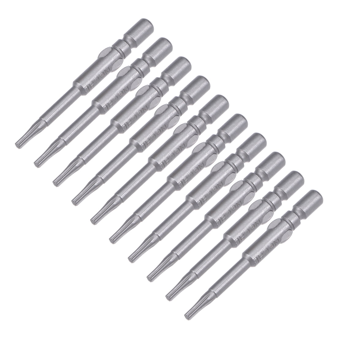 10pcs 40mm Long 4mm Dia Round Shank T6 Magnetic Torx Screwdriver Bits ...