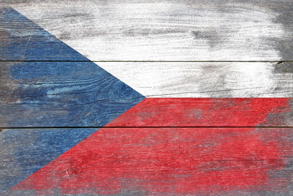 Rustic Czech Republic Country Flag (36x54 Giclee Gallery Art Print ...