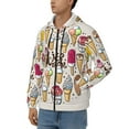 Vsdgher Ice Cream Mens Hoodies Zip Hoodie, Hoodies for Men, Zip-up ...