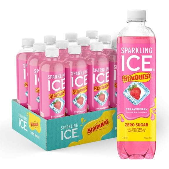 Sparkling Ice Black Raspberry Flavored Sparkling Water – 12 Pack (17 oz ...
