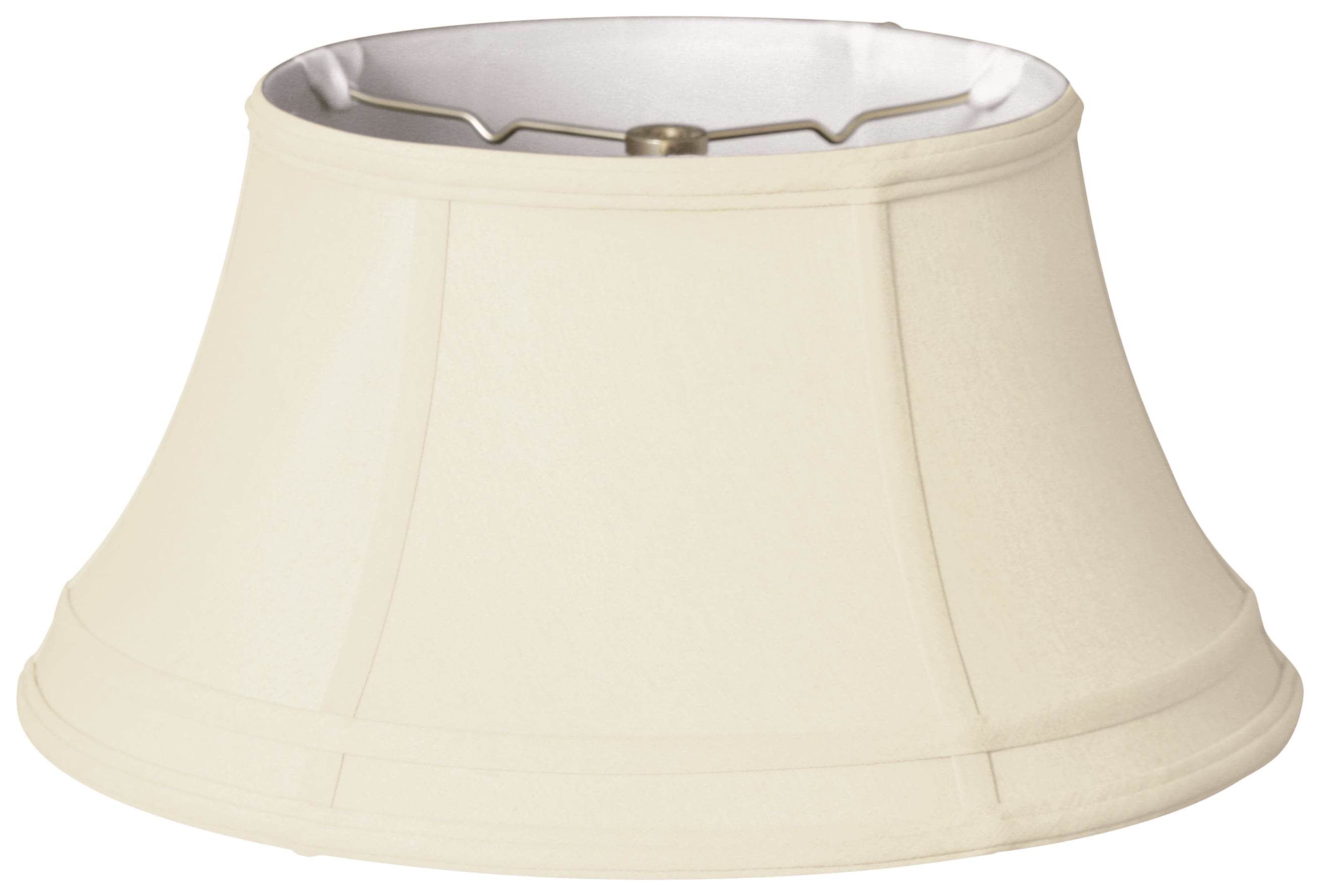 Royal Designs 15" Modified Bell Gallery Lamp Shade White - Walmart.com