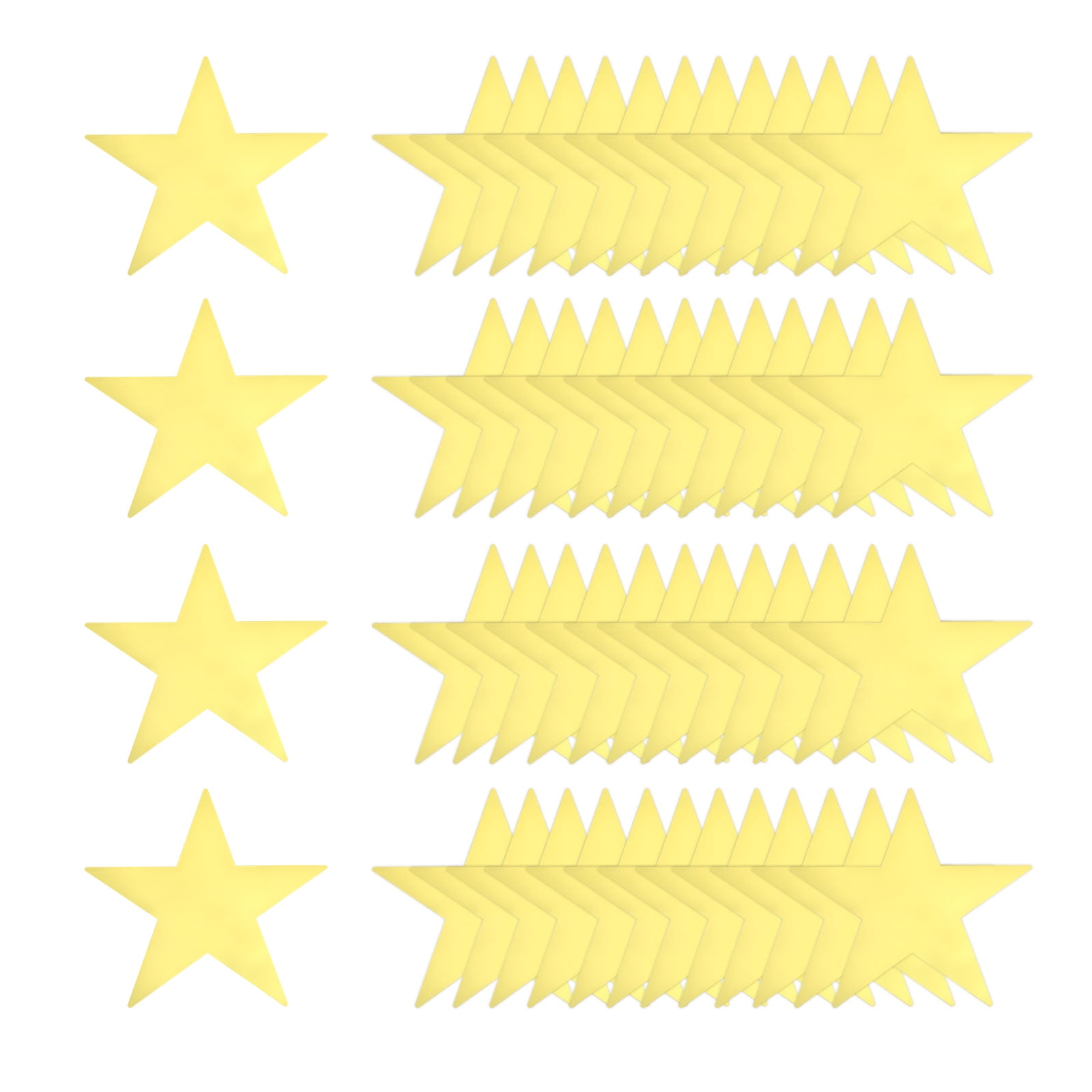 Click here for Uxcell 100 Pcs Gold Stars Cutouts  6 Inch Double P... prices
