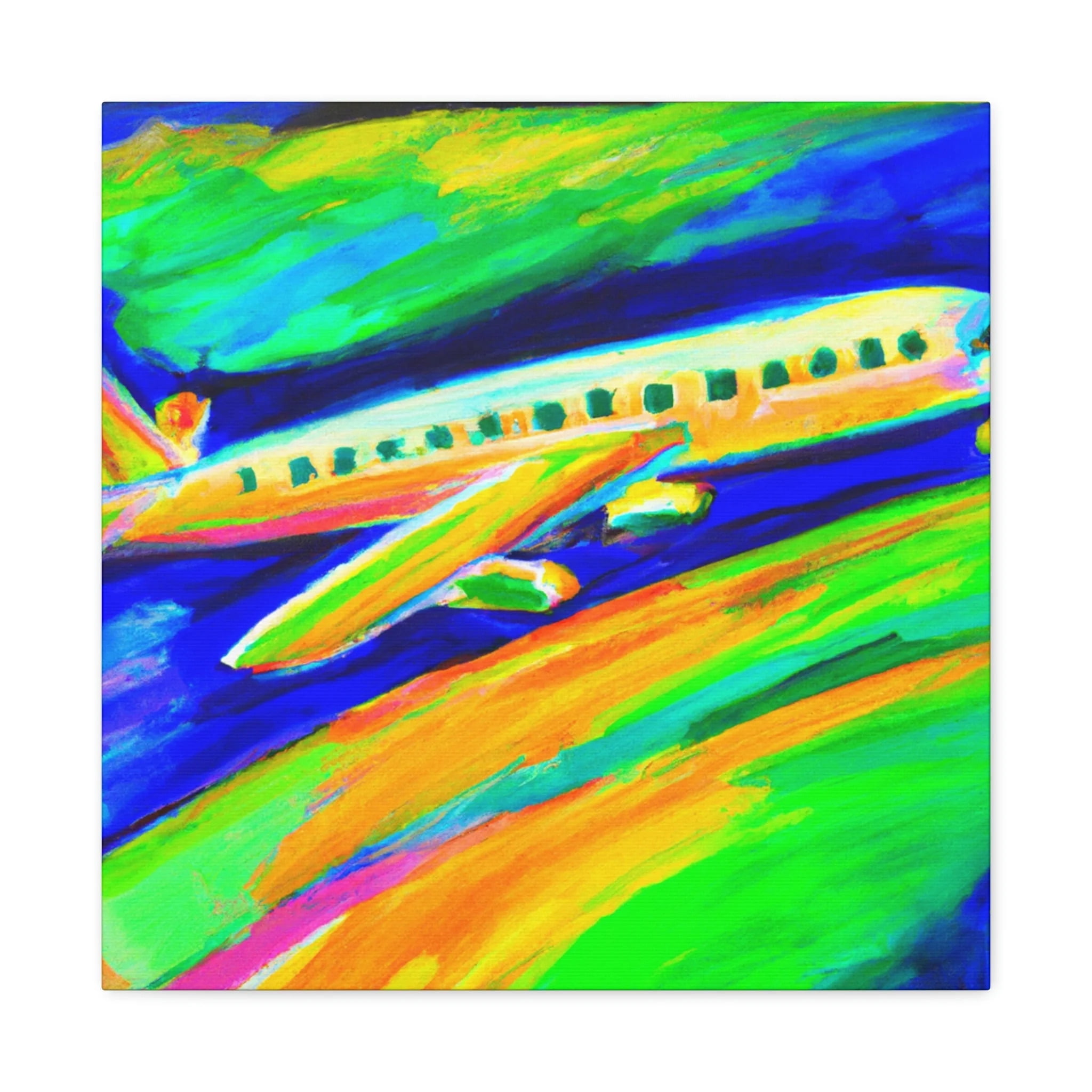 Plane in Flight Fauve - Canvas - Walmart.com