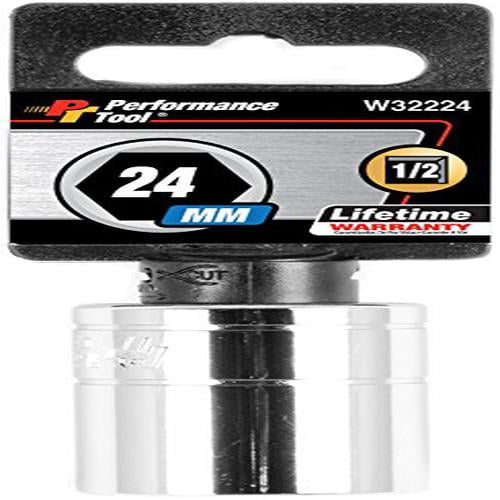 Performance Tool W32224 1/2" Dr 24mm 6pt Socket - Walmart.com
