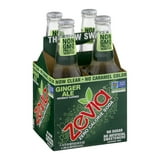 Zevia Zero Calorie Soda - Ginger Ale, 12 Ounce Glass Bottle, 4 Count ...