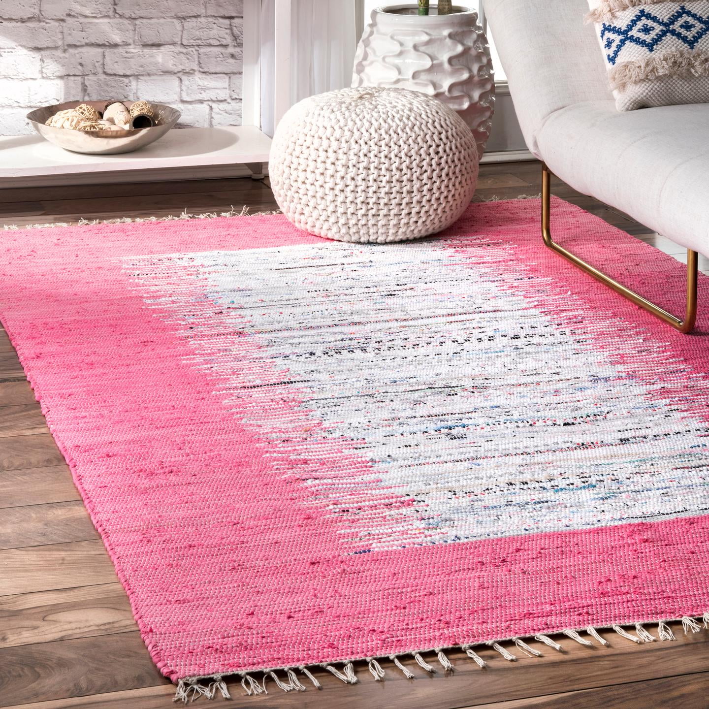 nuLOOM Flatweave Tasha Cotton Area Rug or Runner - Walmart.com