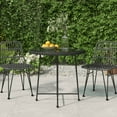 vidaXL Bistro Table Patio Table with Rattan Look Garden Outdoor Side ...