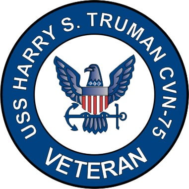 3.8 Inch USS Harry S Truman CVN-75 Veteran Decal Sticker - Walmart.com