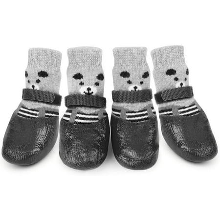 4 PCS Pet Dog Socks, Waterproof Non-Slip Dog Socks Pet Dog Paw ...