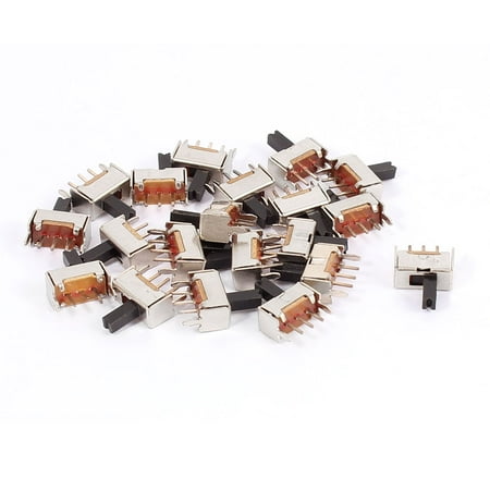 20 Pcs 3 Terminals PCB Mount 2 Position SPDT Horizontal Mini Slide Switch | Walmart Canada