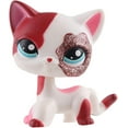 GSMD Pink & White Sparkle Glitter Cat, LPS #2291, Short Hair, Blue Eyes ...