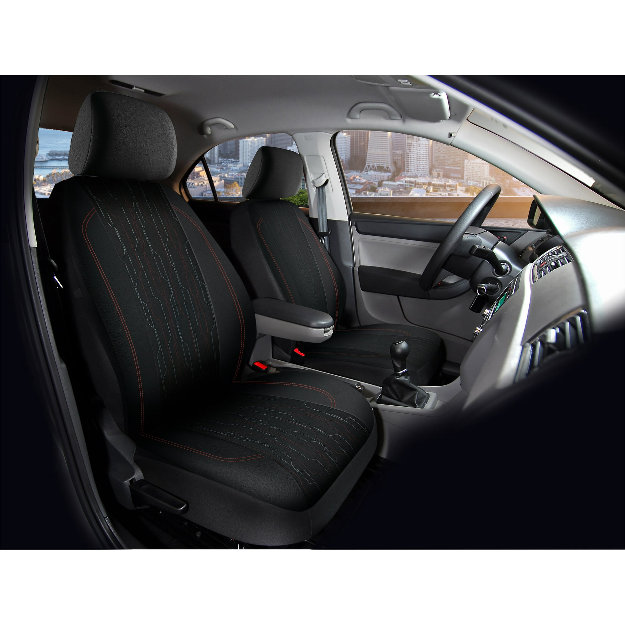 Click here for Auto Drive 2-Piece Hexa Stripes Oem Jacquard Front... prices