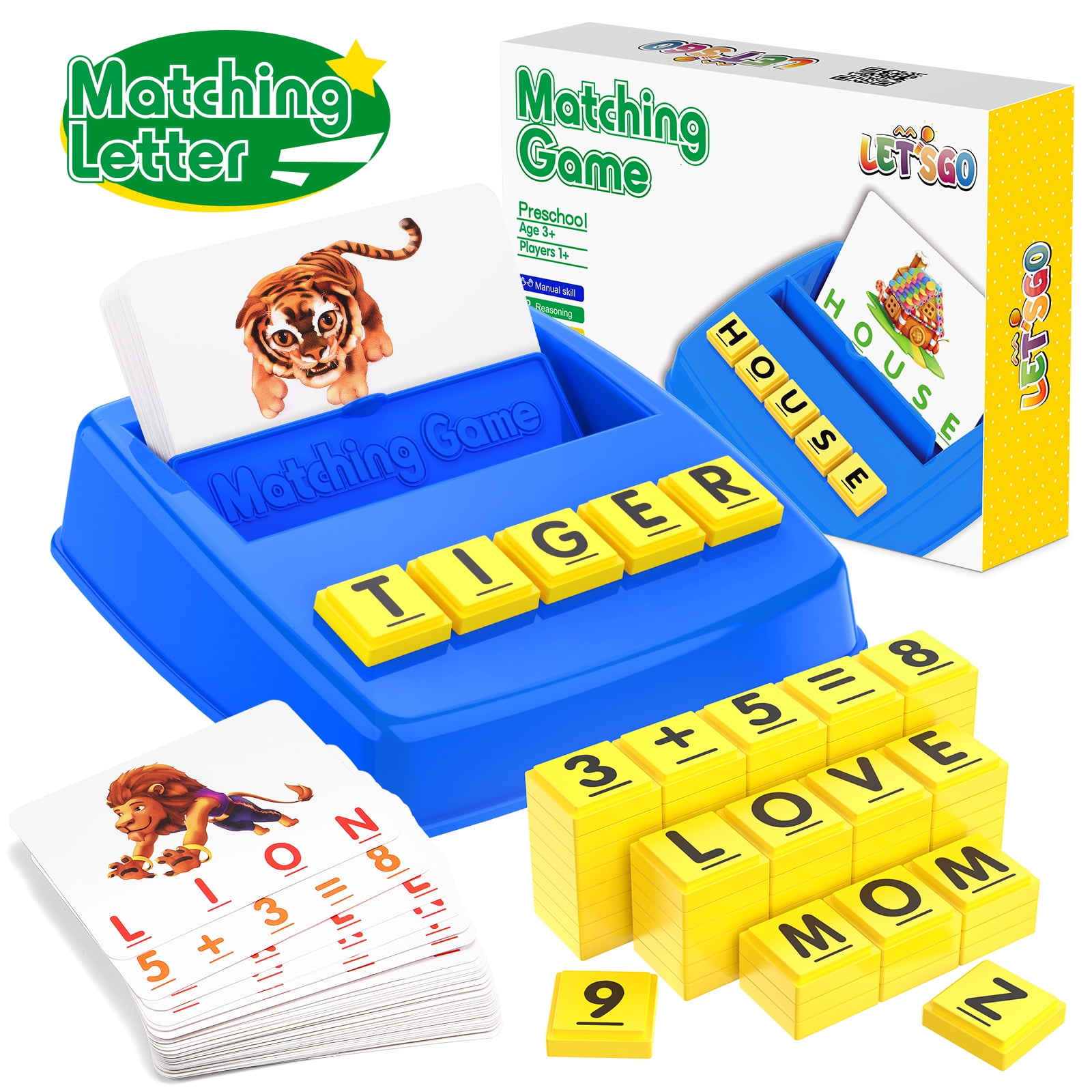 Matching Letter Game for Kid 3-8 Year Old, Spelling Educational Flash ...