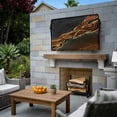 Black Gold Marble Outdoor TV Cover 52 to 55 inch Brown Luxury Modern ...