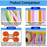 Hiziwimi Reusable Four-Leaf Clover Paper Flower Garland, 11.81 Feet ...