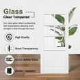 24" X 96" Clear Glass 6-Lite Prefinished Door Slab Solid Manufactured ...