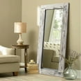 POSHIONS 71"x32" Rustic Full Length Mirror Vintage Wood Framed Bedroom ...