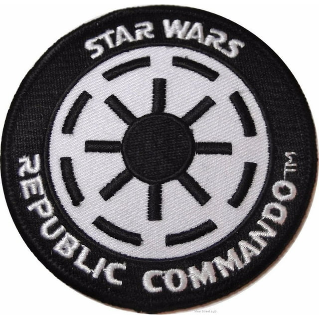 Star Wars Imperial Republic Commando Logo 3 1/8" Wide Embroidered Patch ...
