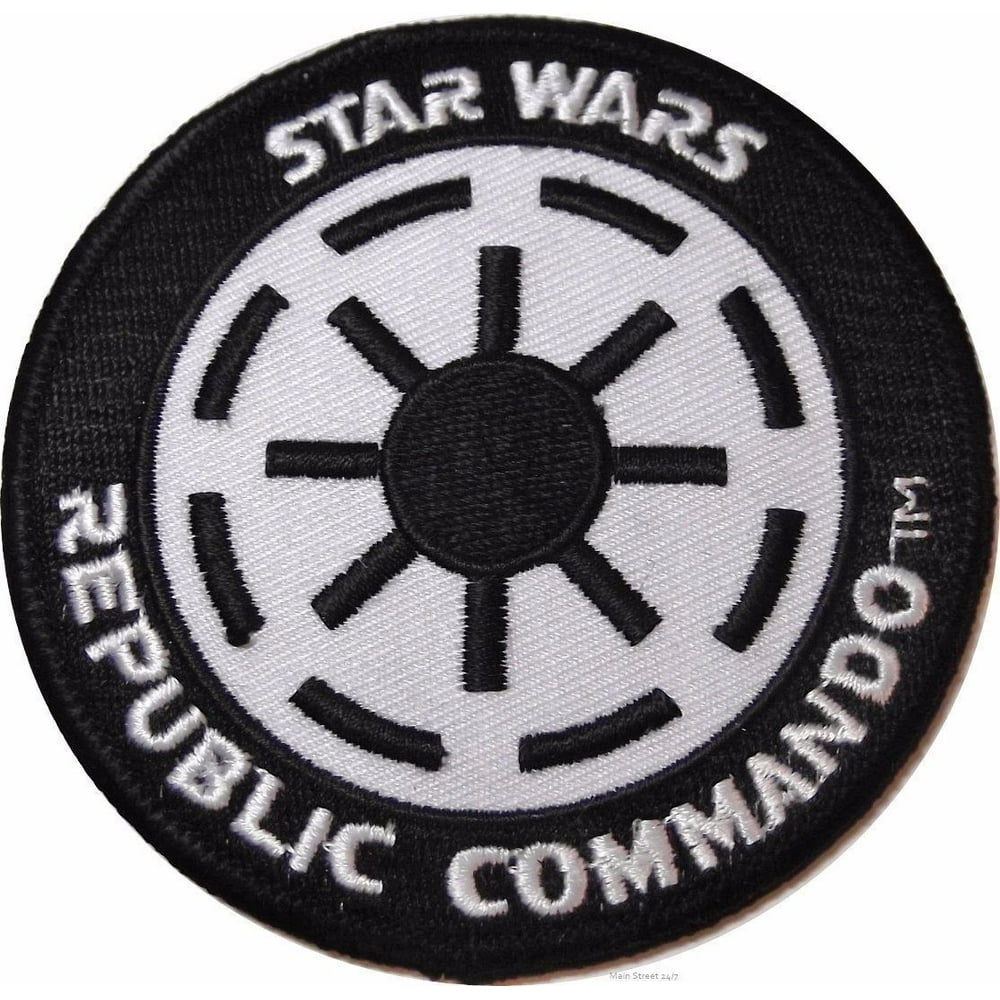 Star Wars Imperial Republic Commando Logo 3 1/8" Wide Embroidered Patch ...
