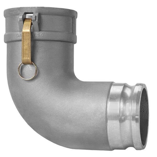 Gloxco Aluminum Type DA Cam and Groove Hose Fitting, 90 Degree Elbow, 3 ...