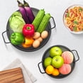 Black Colander for Kitchen, 3QT, Stainless Steel Pasta Strainer with ...
