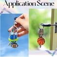 1 Box 25Pcs 5 Styles Sports Key Chains Sport Theme Keychains Bulk ...