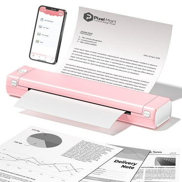 Meihengtong US Letter Portable Thermal Printer, Wireless Bluetooth ...