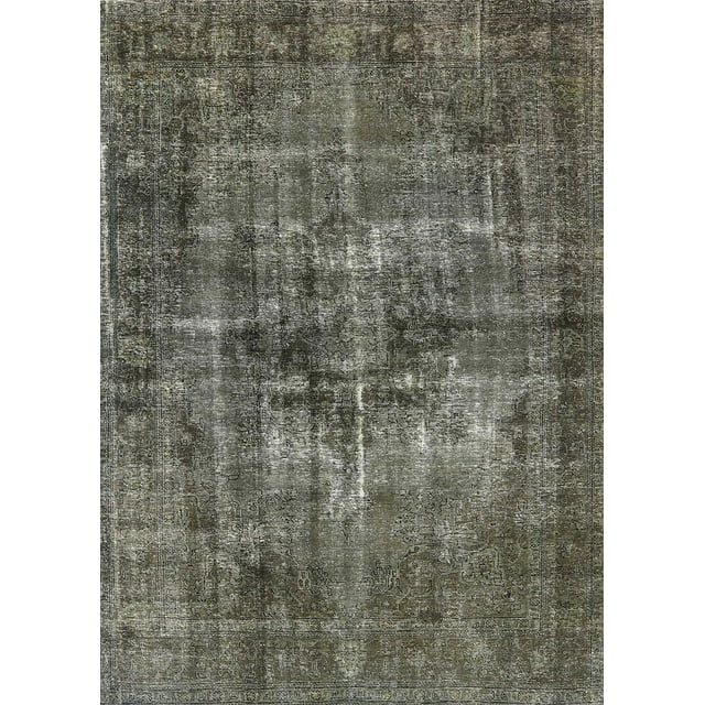 Ahgly Company Indoor Rectangle Mid-Century Modern Sage Green Oriental ...