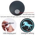 2 Pcs LED Car Cup Holder Lights,7 Colors Luminescent Light Cup Pad,USB ...
