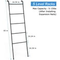 Blanket Ladder Towel Ladder for Bathroom Blanket Rack for Living Room ...