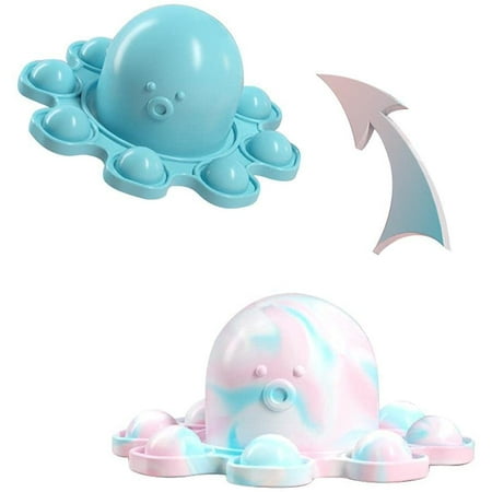 HTCM Fidget Toys, Flip Reversible Octopus Doll Stress Relief Flip ...