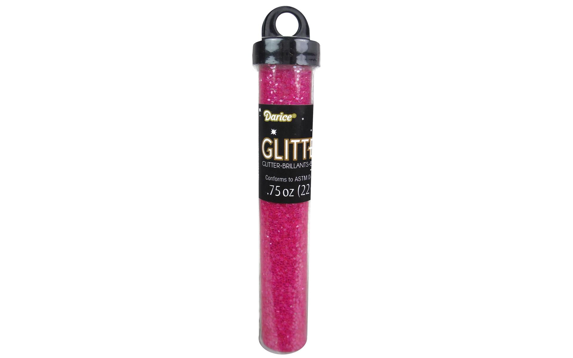 Darice Glitter Tube .75oz Neon Pink - Walmart.com